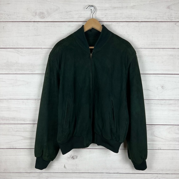 Coach | Jackets & Coats | Coach Suede Leather Bomber Full Zip Jacket ...